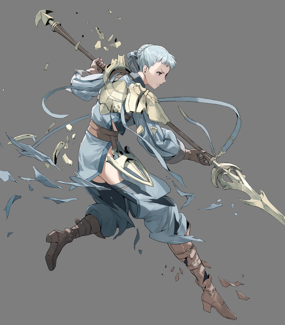 nintendo hirooka masaki fire emblem fire emblem kakusei phila armor heels thighhighs torn ...